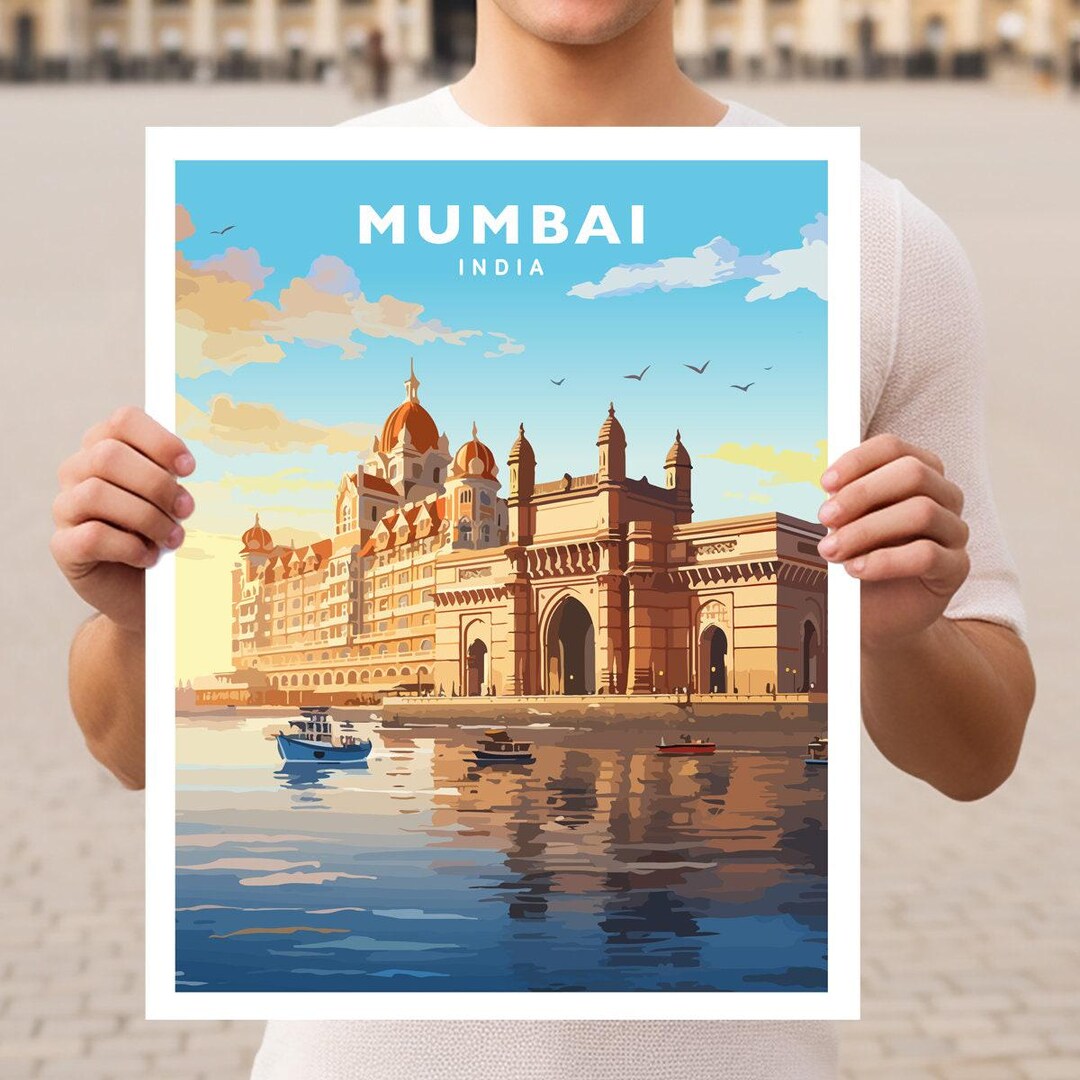 Mumbai India Travel Wall Art Poster Print - Etsy