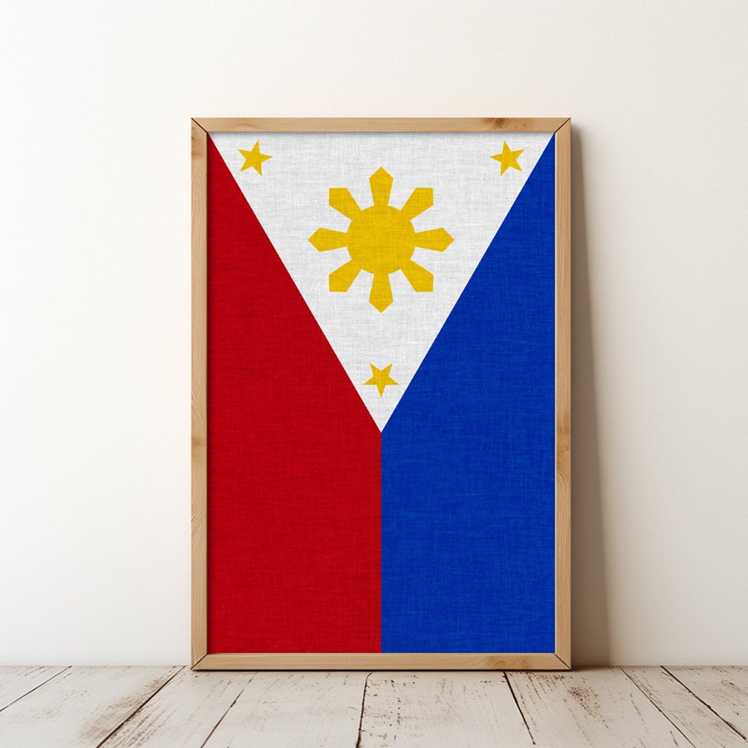 Philippines Filipino Flag Travel Wall Art Poster Print - Etsy