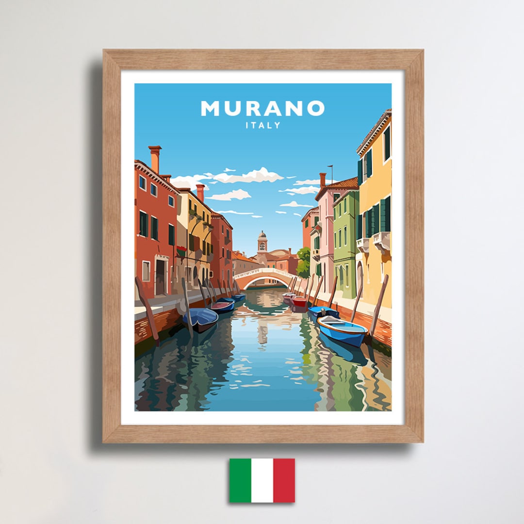 Murano Italy Travel Wall Art Poster Print - Etsy