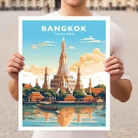 Bangkok Map Art Print: Thailand Cityscape (digital Download) - Etsy