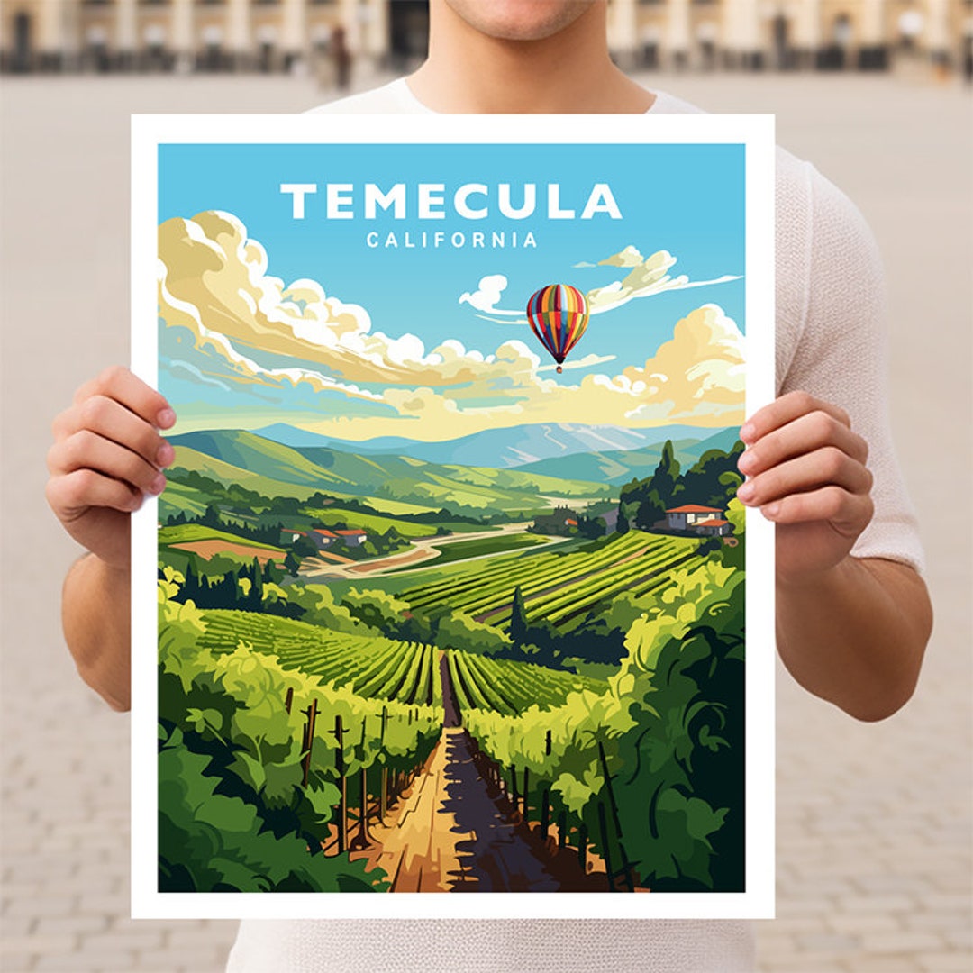 Temecula California Travel Wall Art Poster Print - Etsy