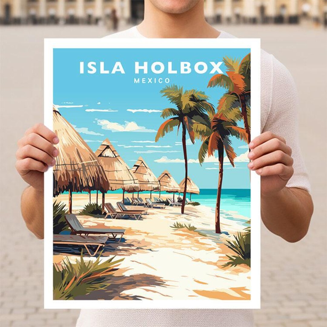 Isla Holbox Mexico Holbox Island Quintana Roo Travel Wall Art Poster ...