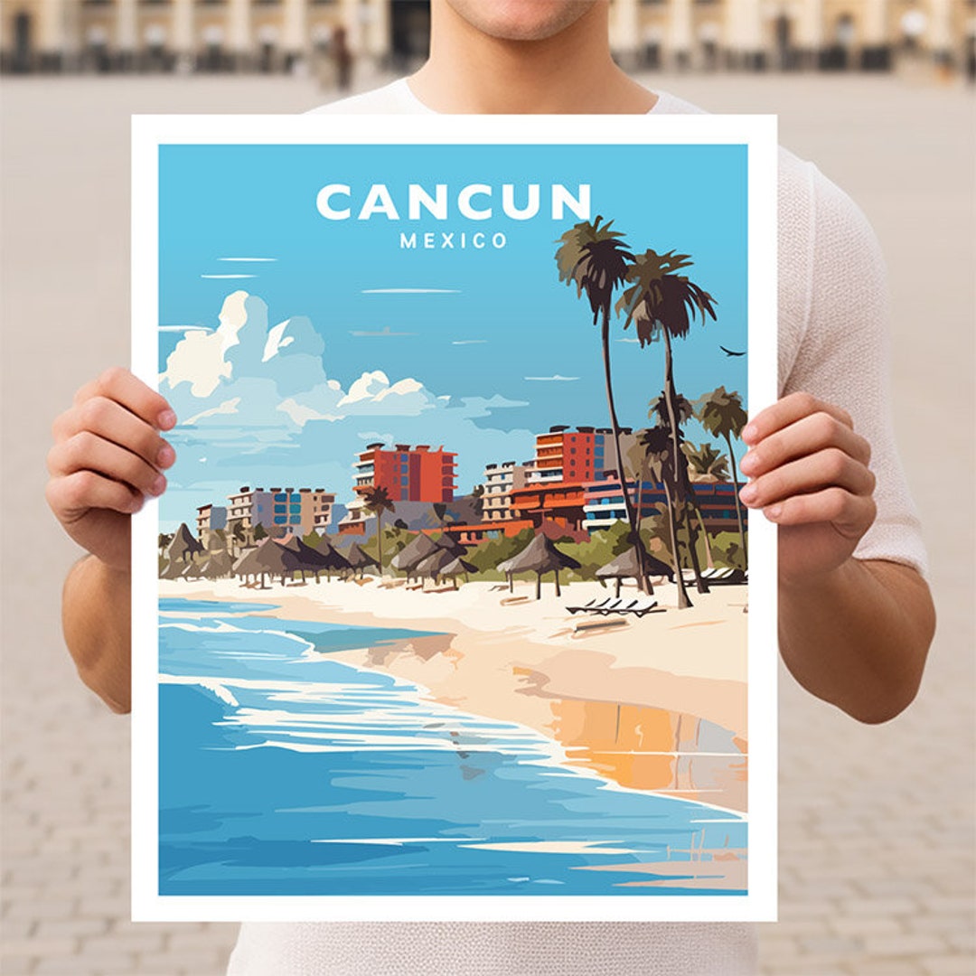 Cancun Mexico Quintana Roo Travel Wall Art Poster Print - Etsy