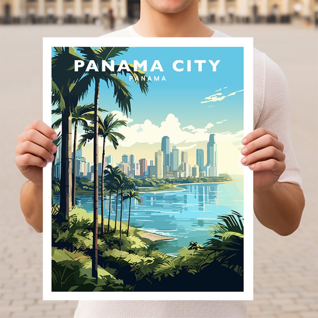 Panama City Panama Travel Wall Art Poster Print - Etsy