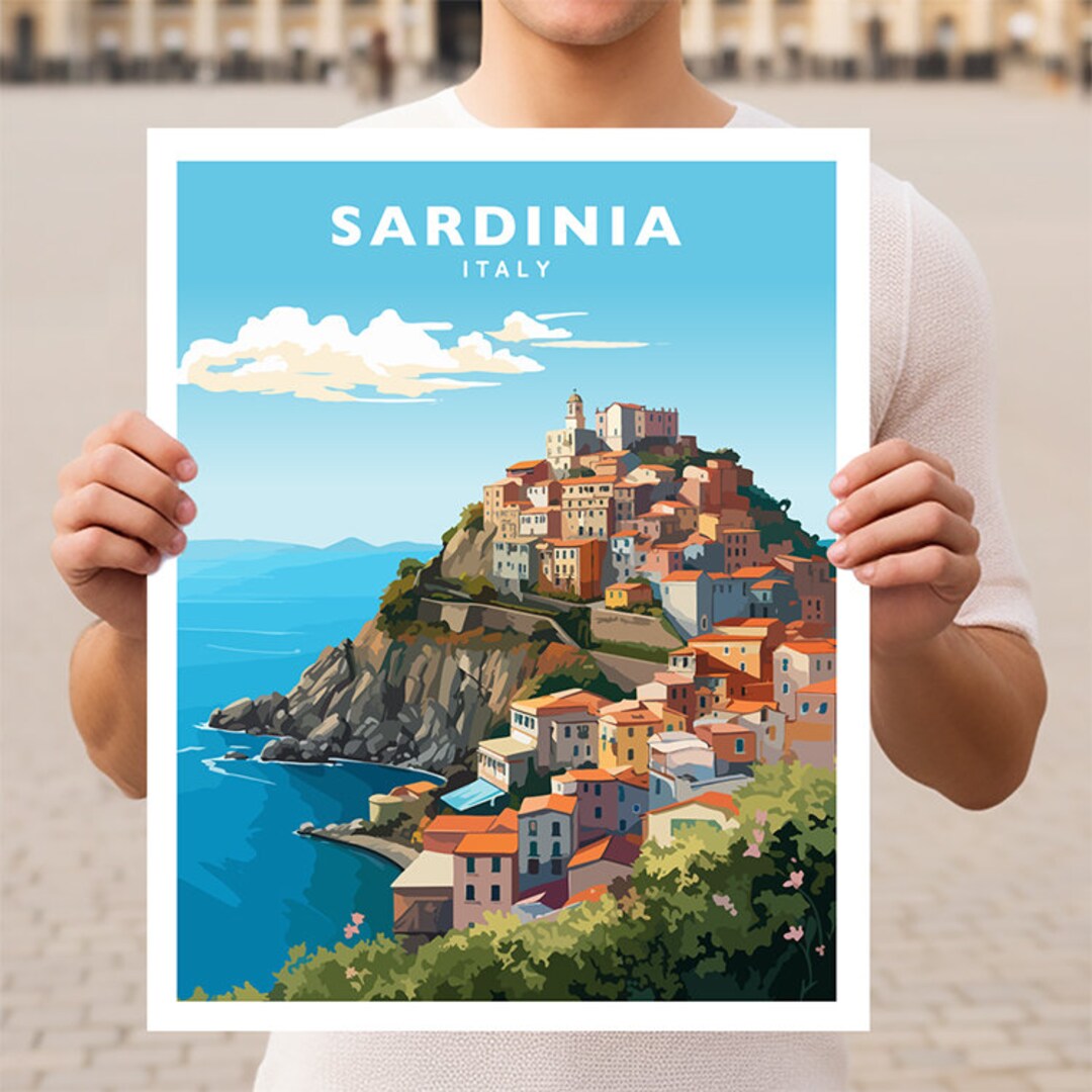 Sardinia Italy Travel Wall Art Poster Print - Etsy