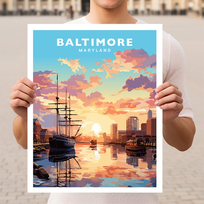 Baltimore Travel Poster - Etsy