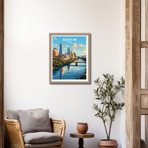 Austin Texas Travel Wall Art Poster Print - Etsy
