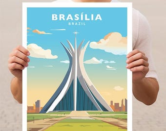 Brazil Poster Black and White Print, Brazil Wall Art, Brazil Travel ...