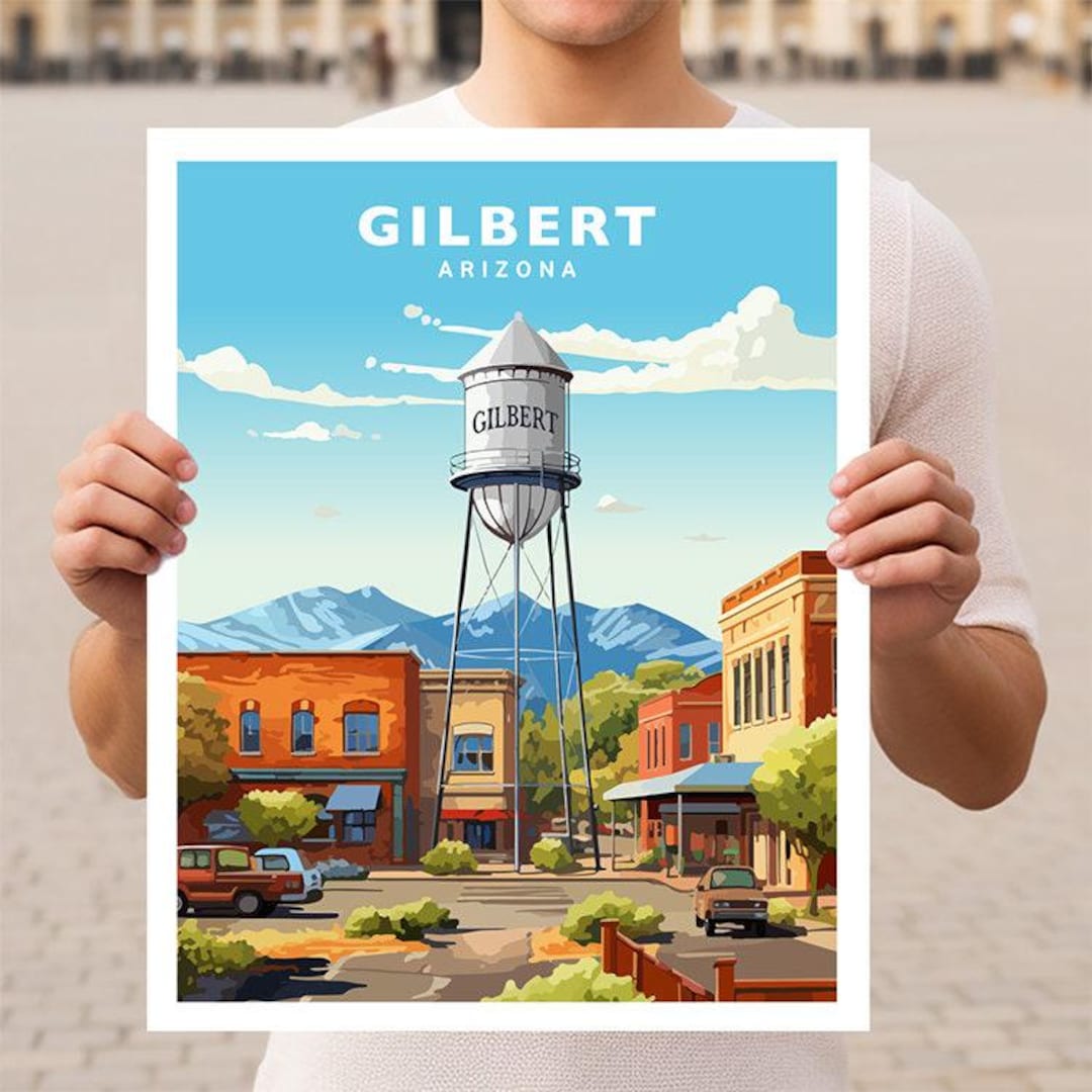 Gilbert Arizona Travel Wall Art Poster Print - Etsy