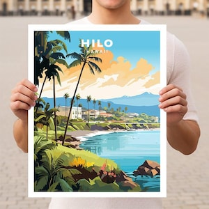 Hilo Hawaii Travel Wall Art Poster Print - Etsy