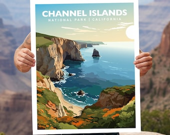 Channel Islands National Park Vintage Travel Poster by Kenneth Crane ...