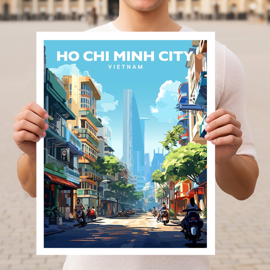 Ho Chi Minh City Saigon Vietnam Travel Wall Art Poster Print - Etsy