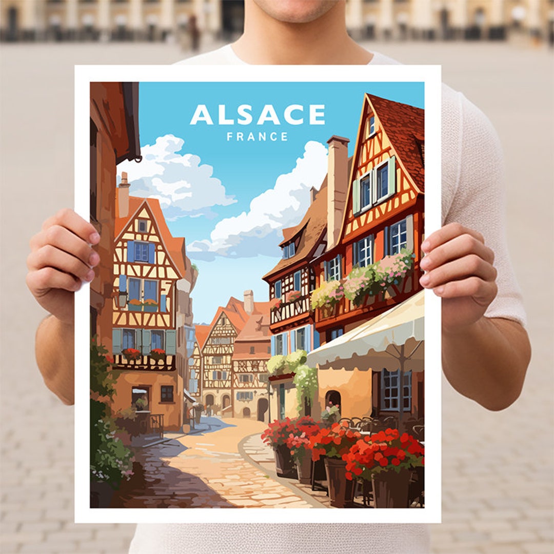 Alsace France Travel Wall Art Poster Print - Etsy