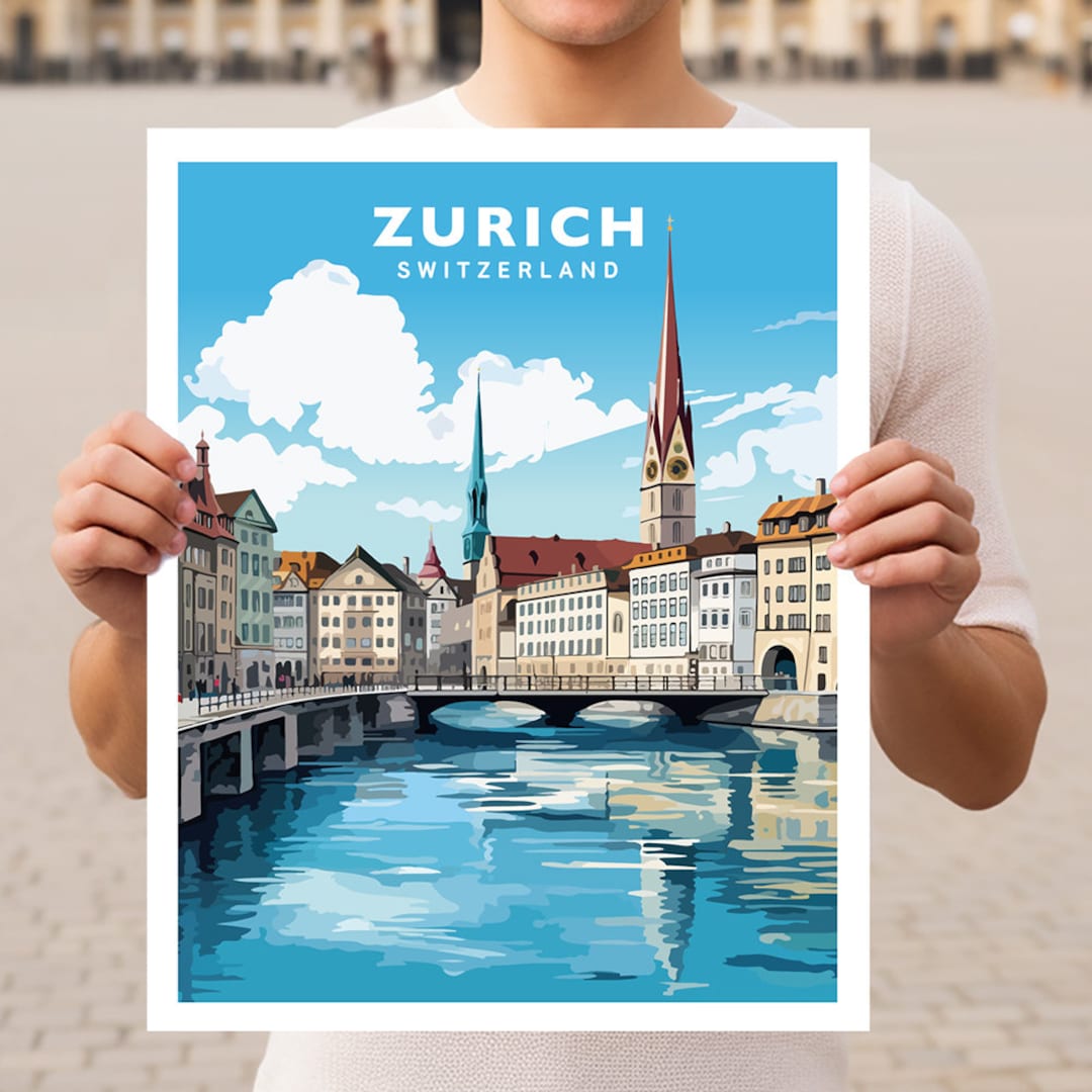 Zurich Switzerland Travel Wall Art Poster Print - Etsy