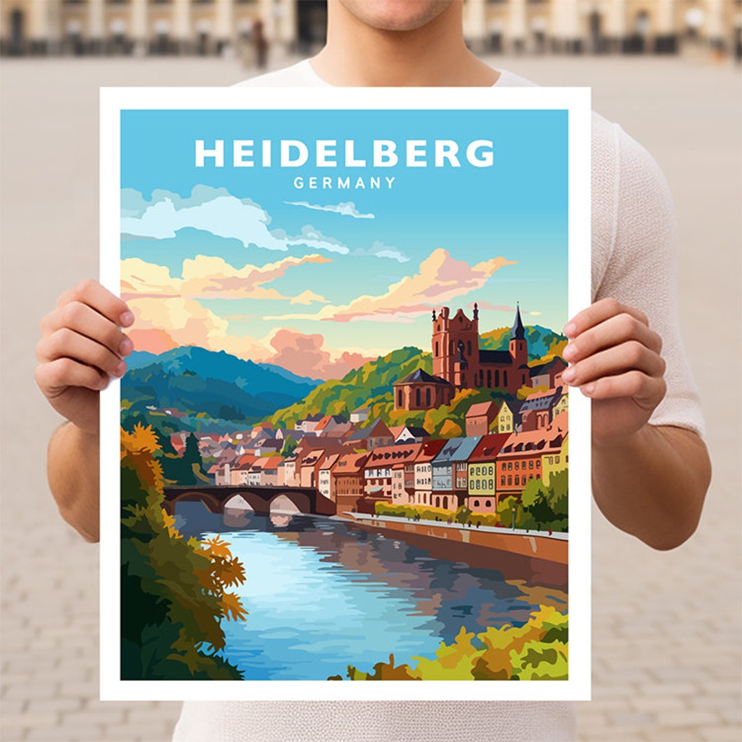Heidelberg Germany Travel Wall Art Poster Print - Etsy