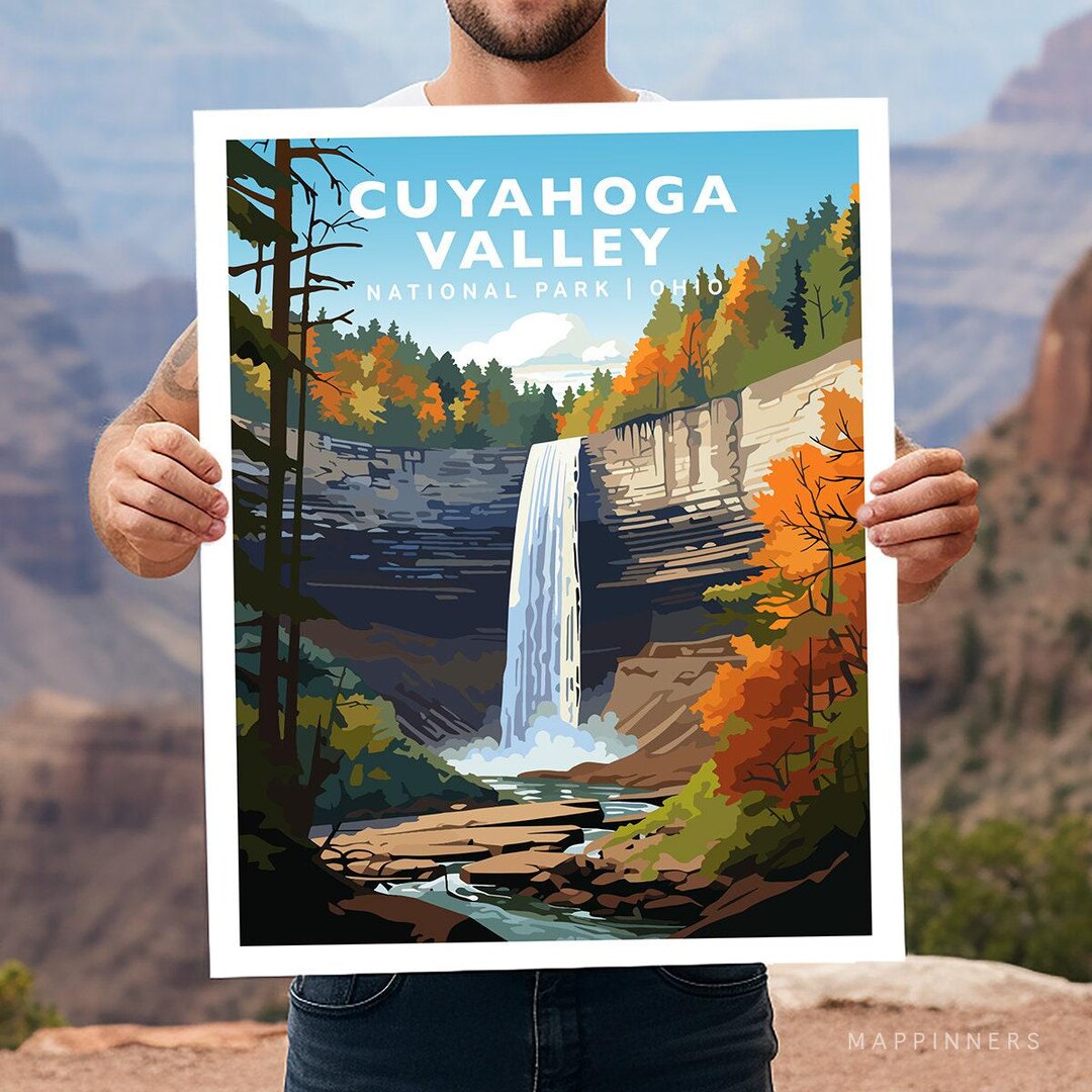 Cuyahoga Valley National Park Ohio Travel Print Gift Hiking Wall Art ...