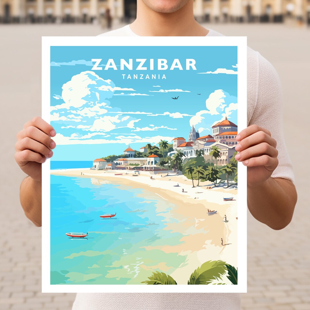 Zanzibar Tanzania Travel Wall Art Poster Print - Etsy