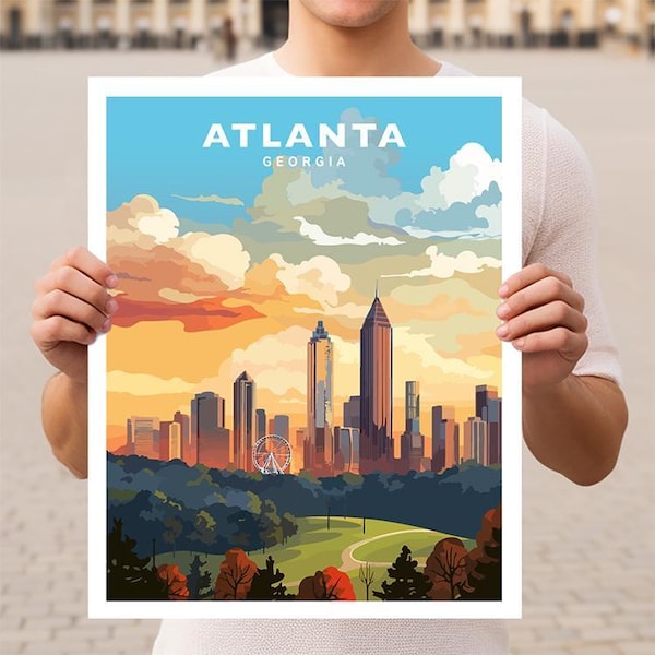Atlanta Print - Etsy