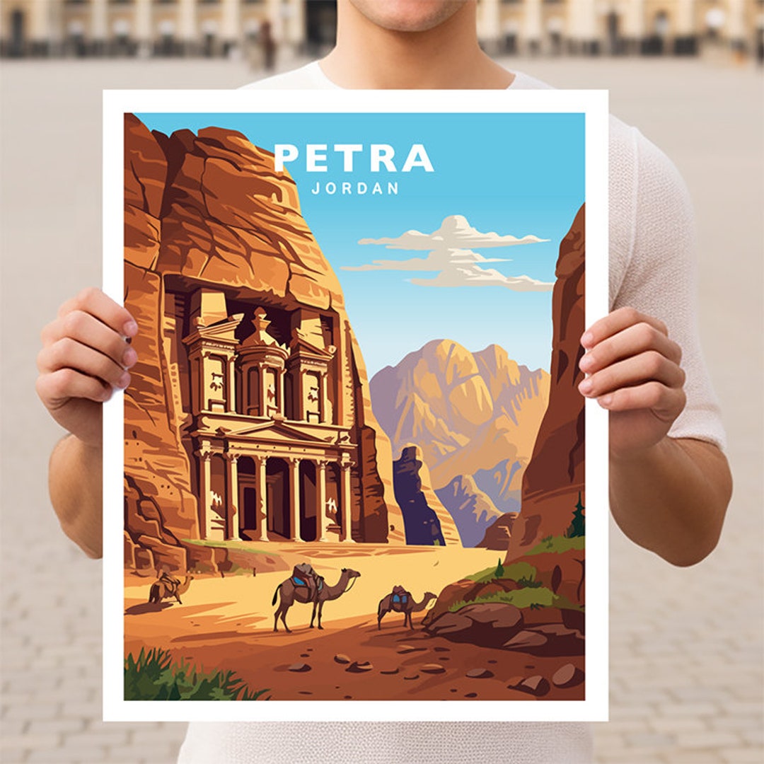 Petra Jordan Travel Wall Art Poster Print - Etsy