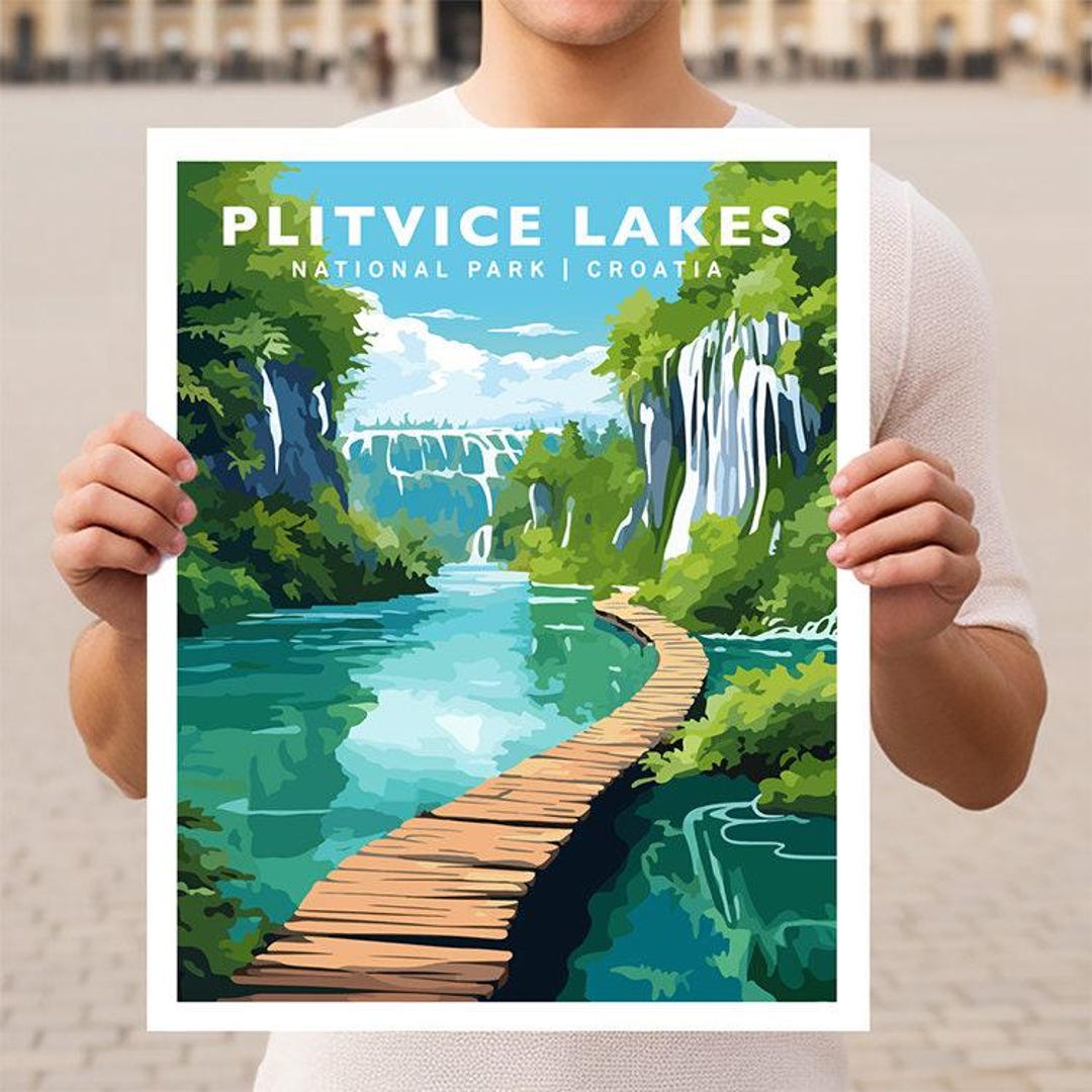 Plitvice Lakes National Park Croatia Travel Wall Art Poster Print - Etsy