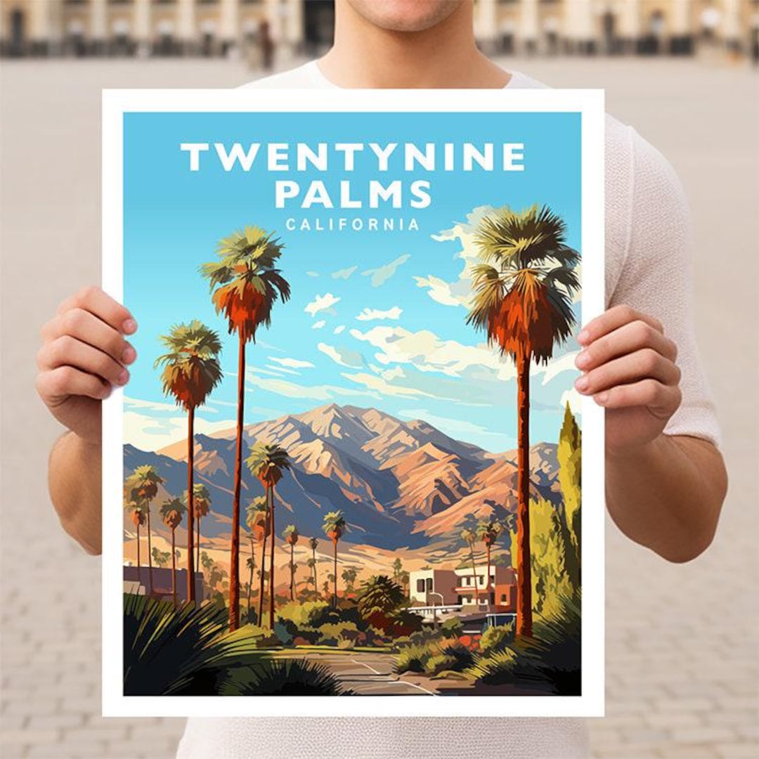Twentynine Palms California 29 Palms Travel Wall Art Poster Print - Etsy