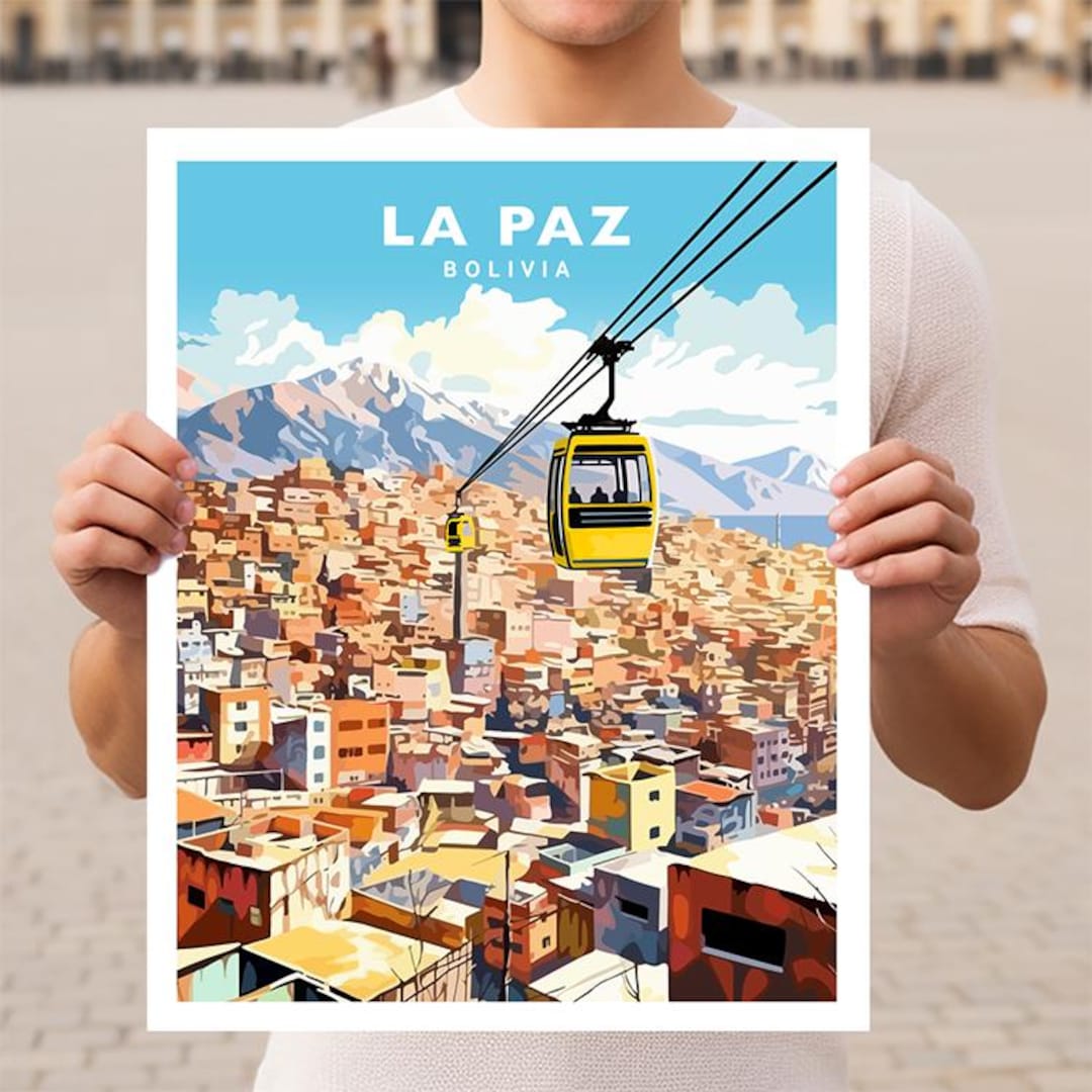 La Paz Bolivia Travel Wall Art Poster Print - Etsy
