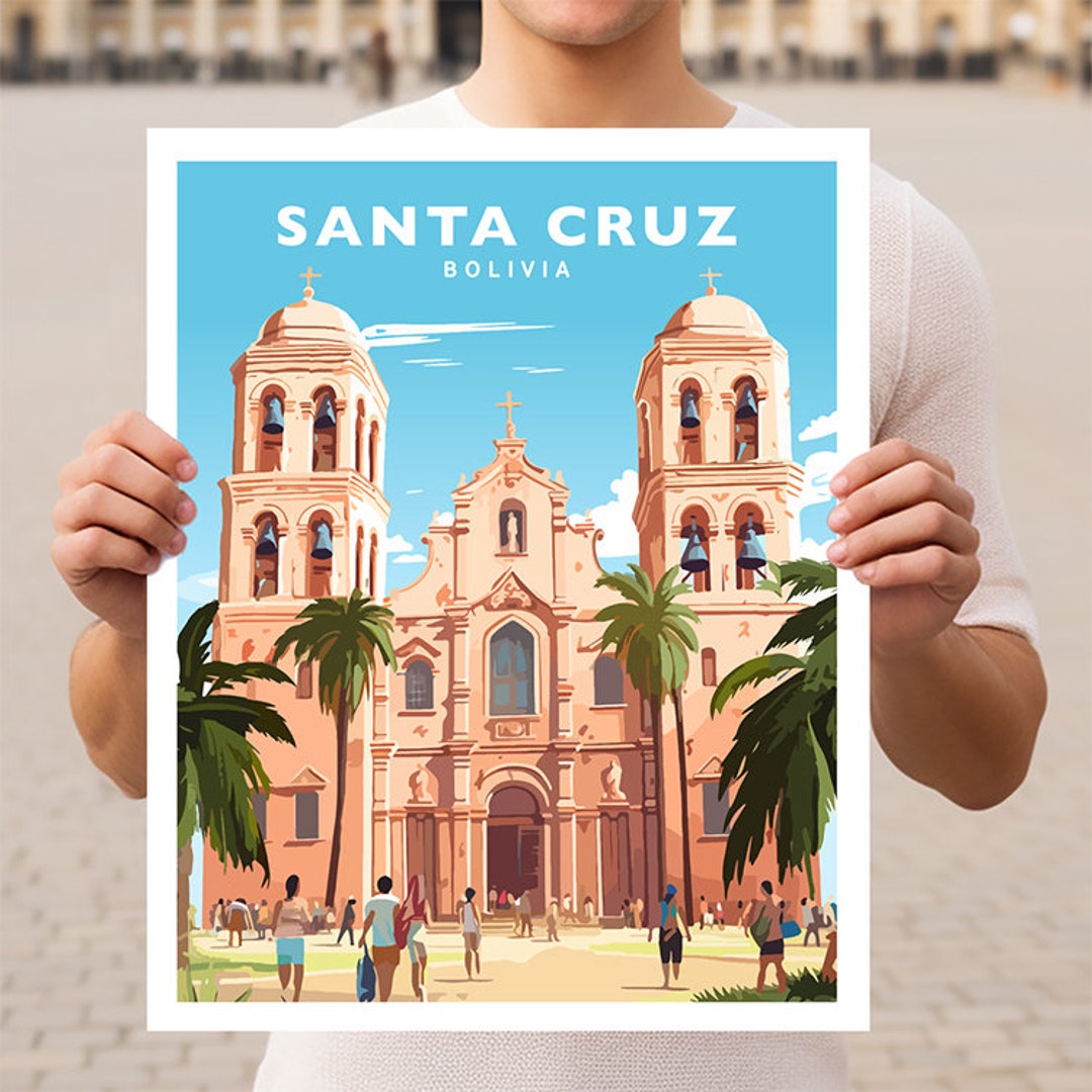 Santa Cruz Bolivia Travel Wall Art Poster Print - Etsy