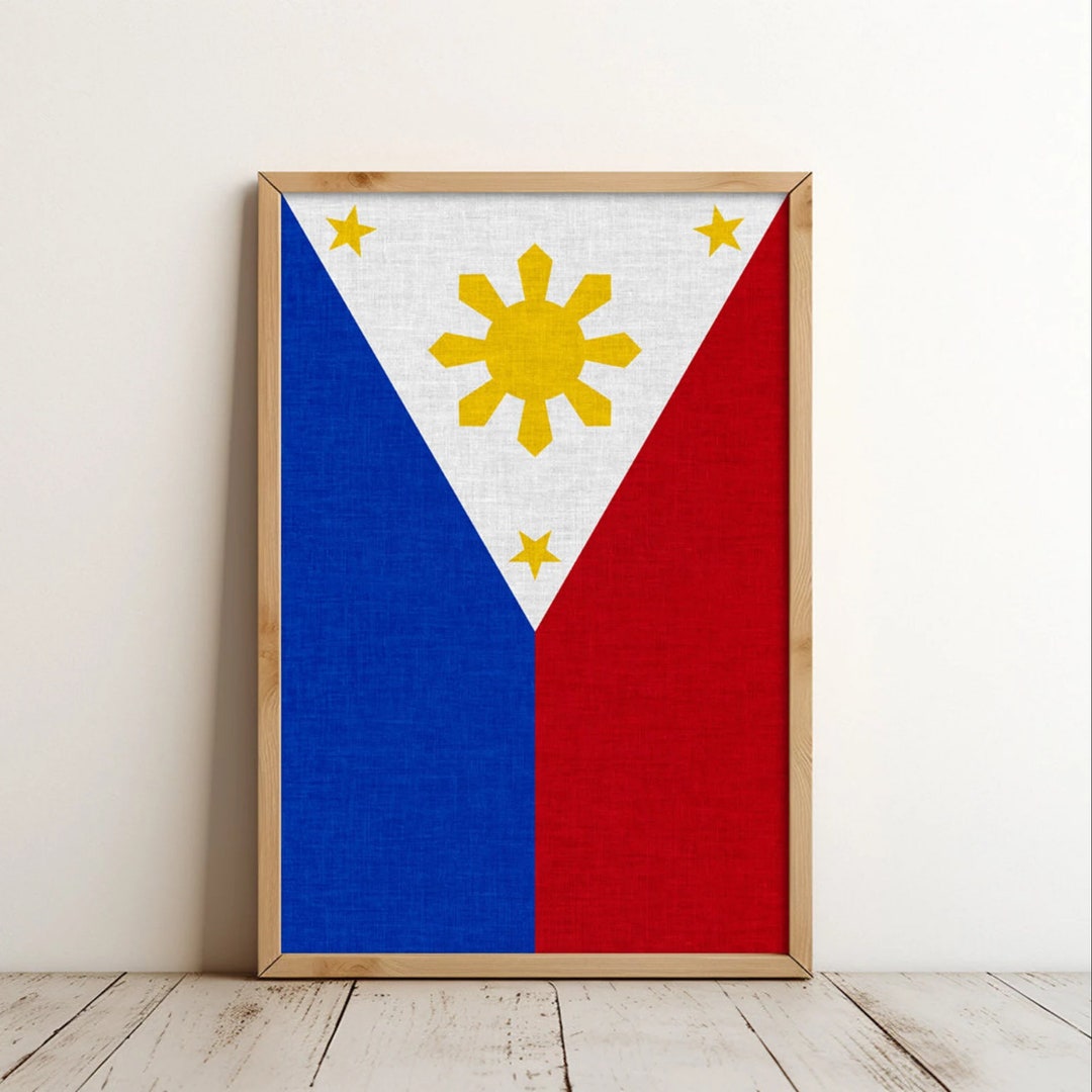 Philippines Filipino Flag Travel Wall Art Poster Print - Etsy