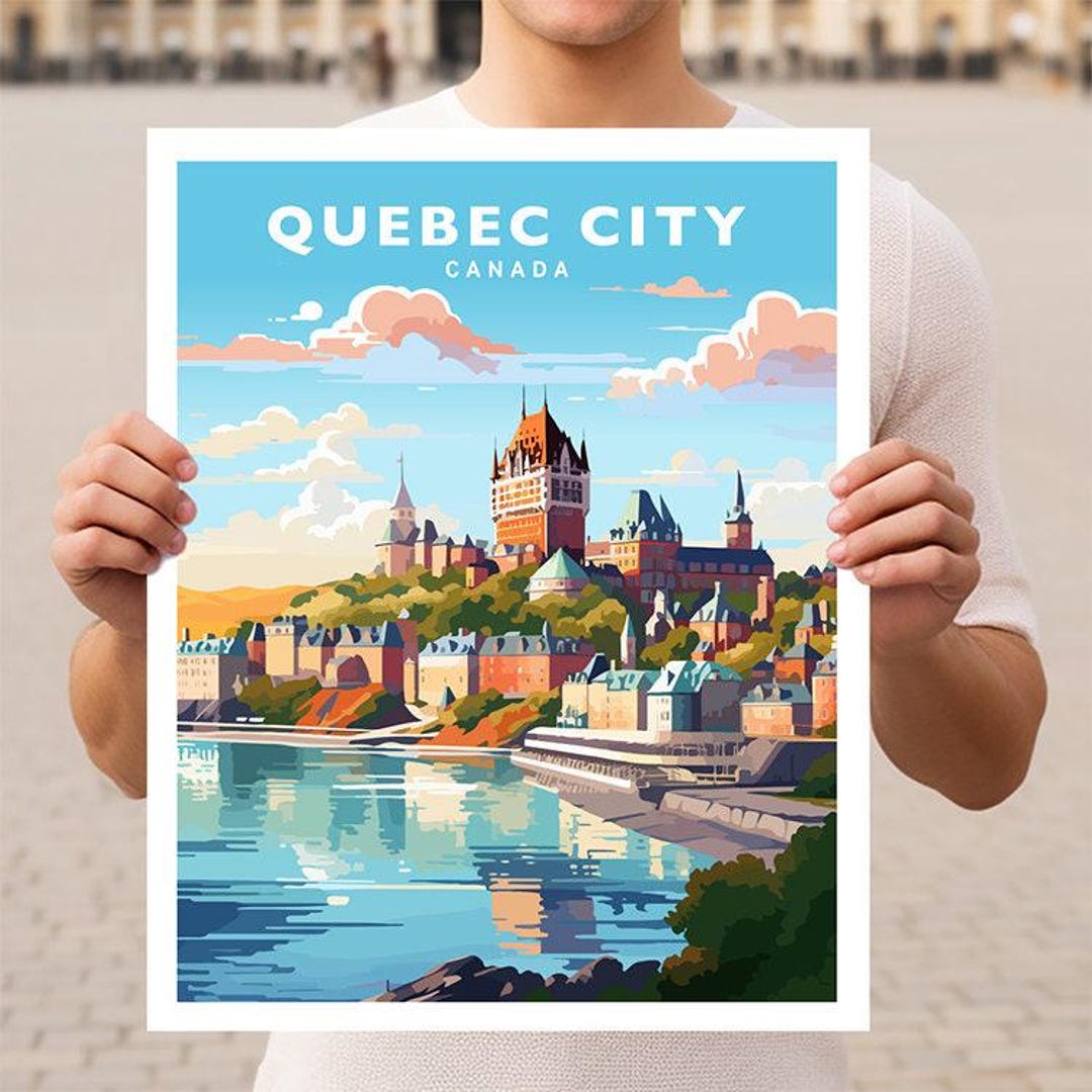 Quebec City Canada Quebec Travel Wall Art Poster Print - Etsy