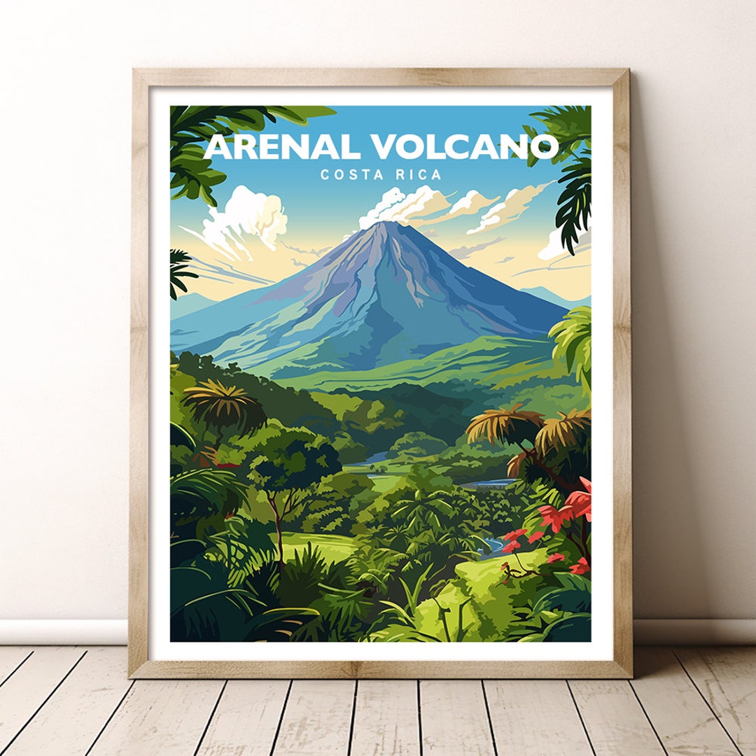 Arenal Volcano National Park Costa Rica Travel Wall Art Poster Print - Etsy