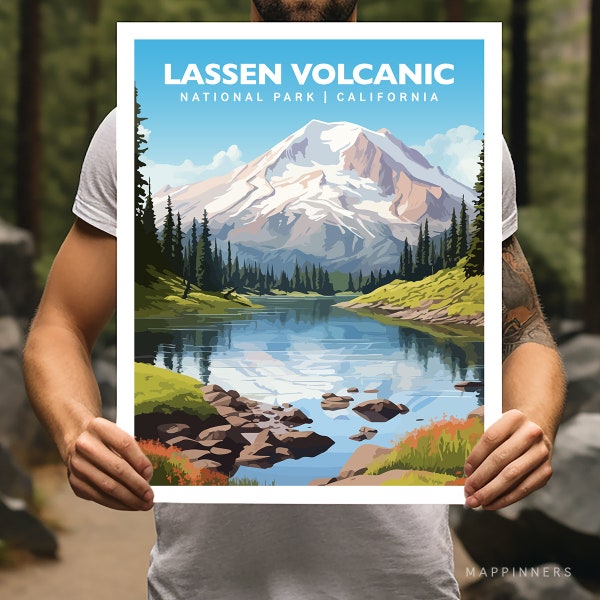 Lassen Volcanic Art - Etsy