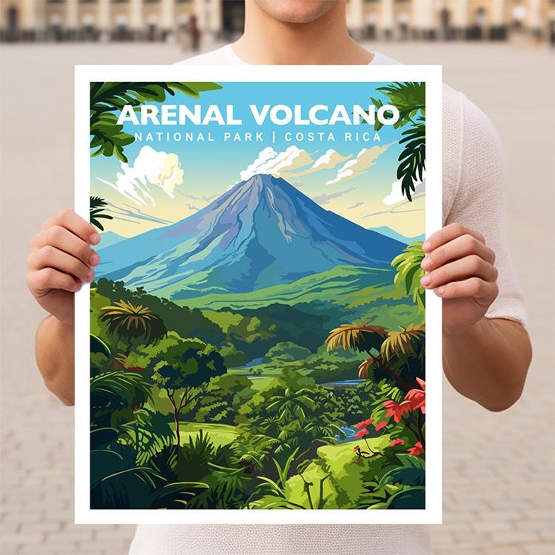 Arenal Volcano National Park Costa Rica Travel Wall Art Poster Print - Etsy