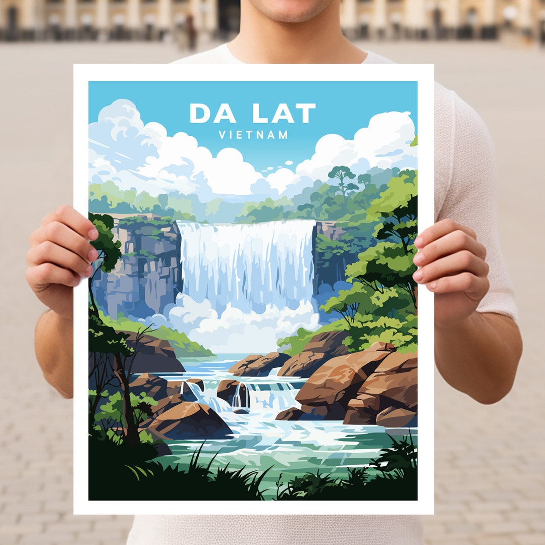 Da Lat Vietnam Travel Wall Art Poster Print - Etsy