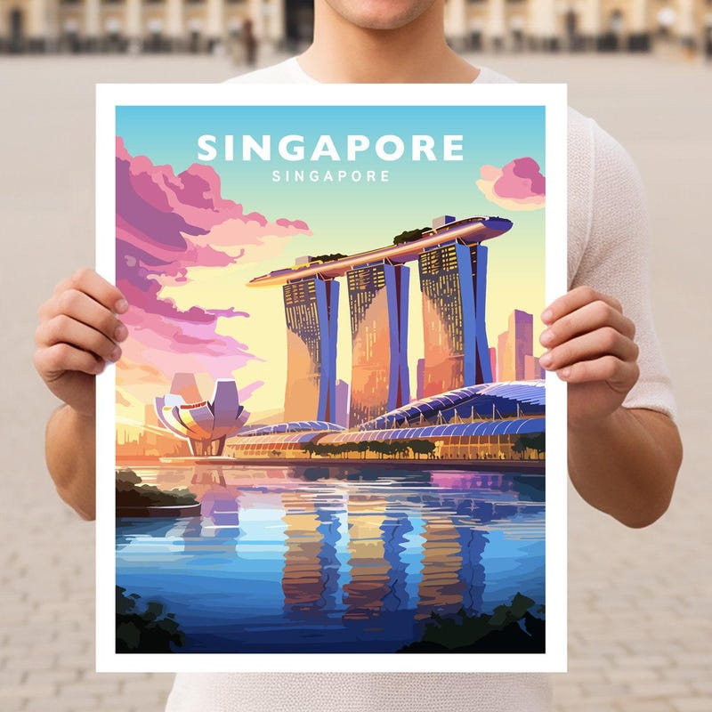 Singapore Poster - Etsy
