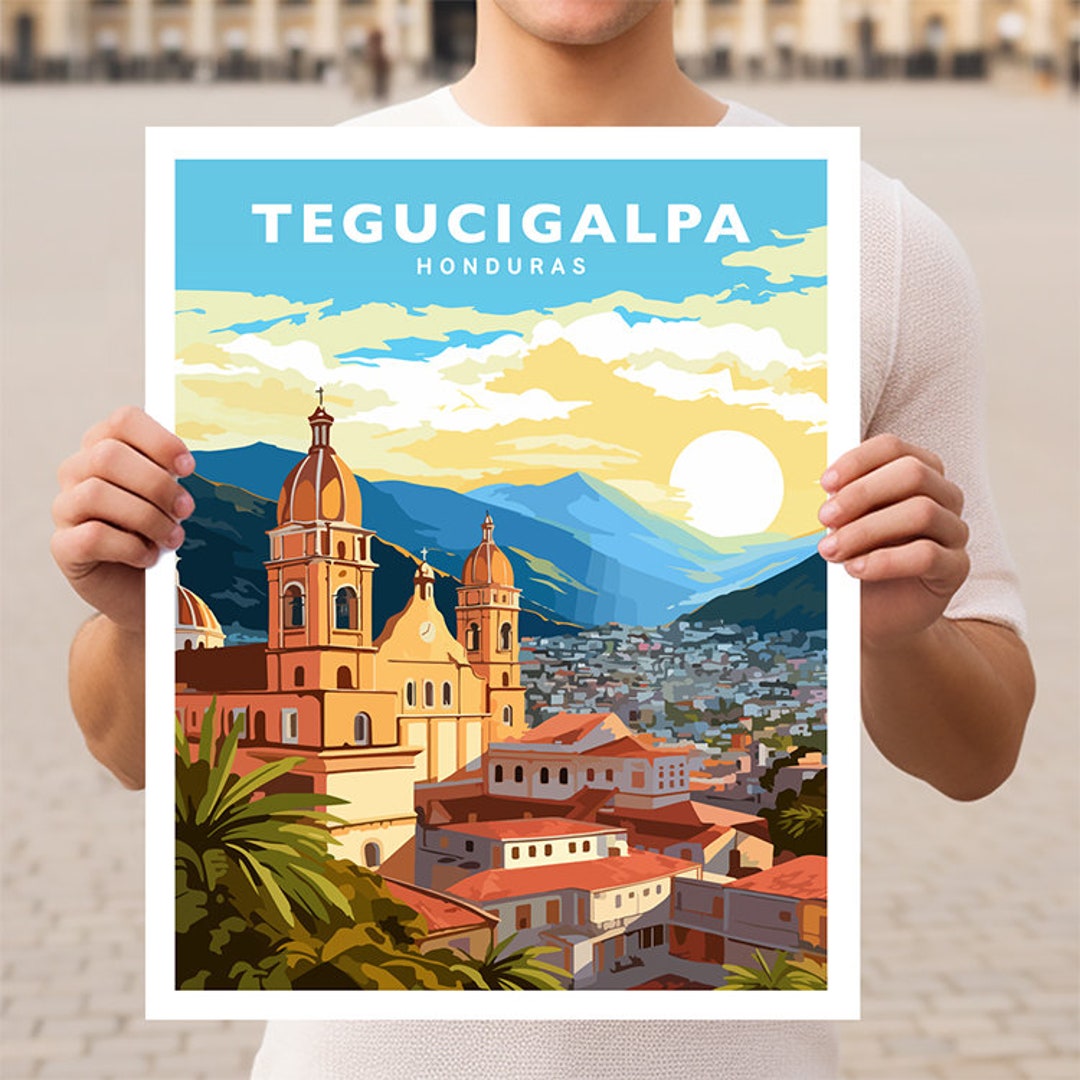 Tegucigalpa Honduras Travel Wall Art Poster Print - Etsy