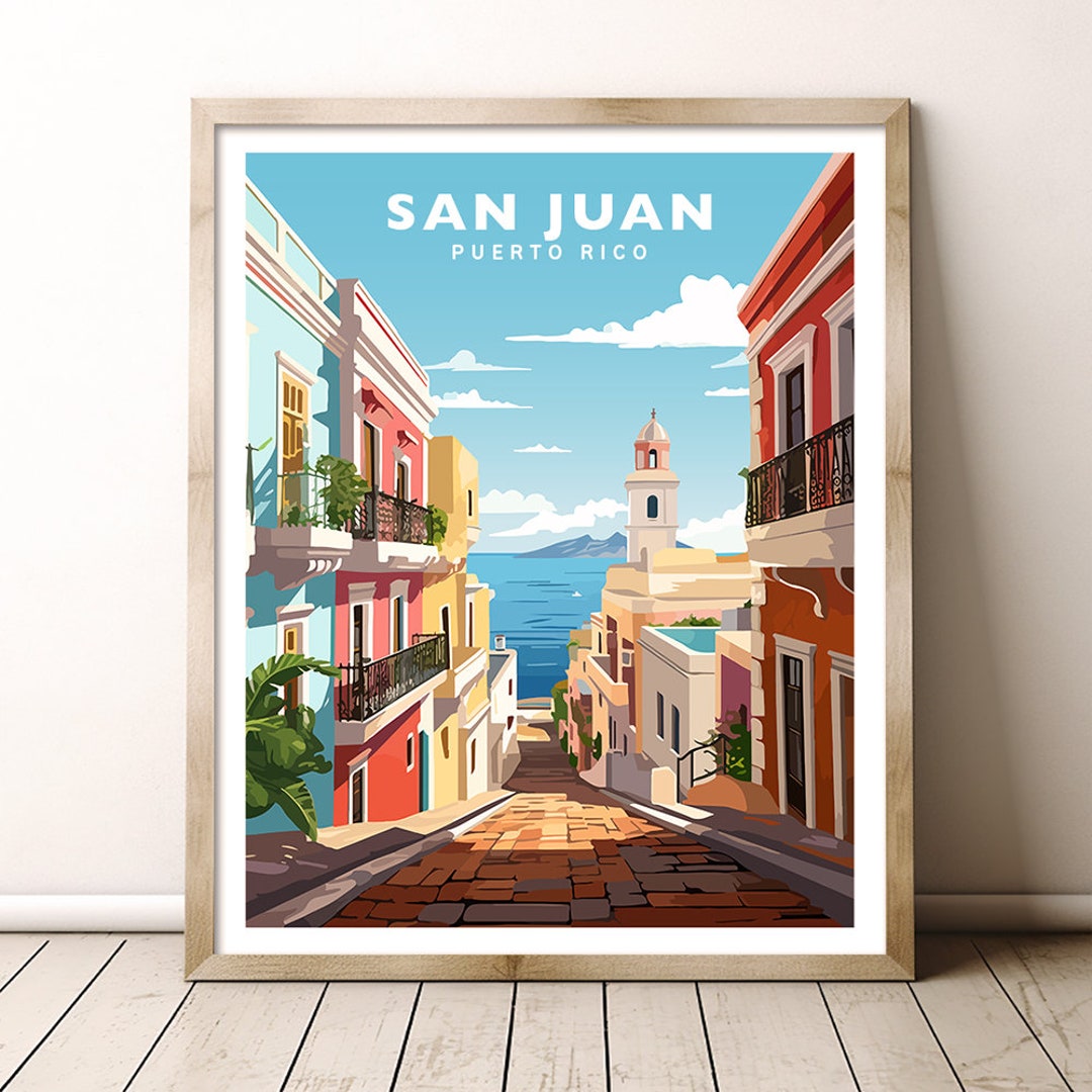 San Juan Puerto Rico Travel Wall Art Poster Print - Etsy