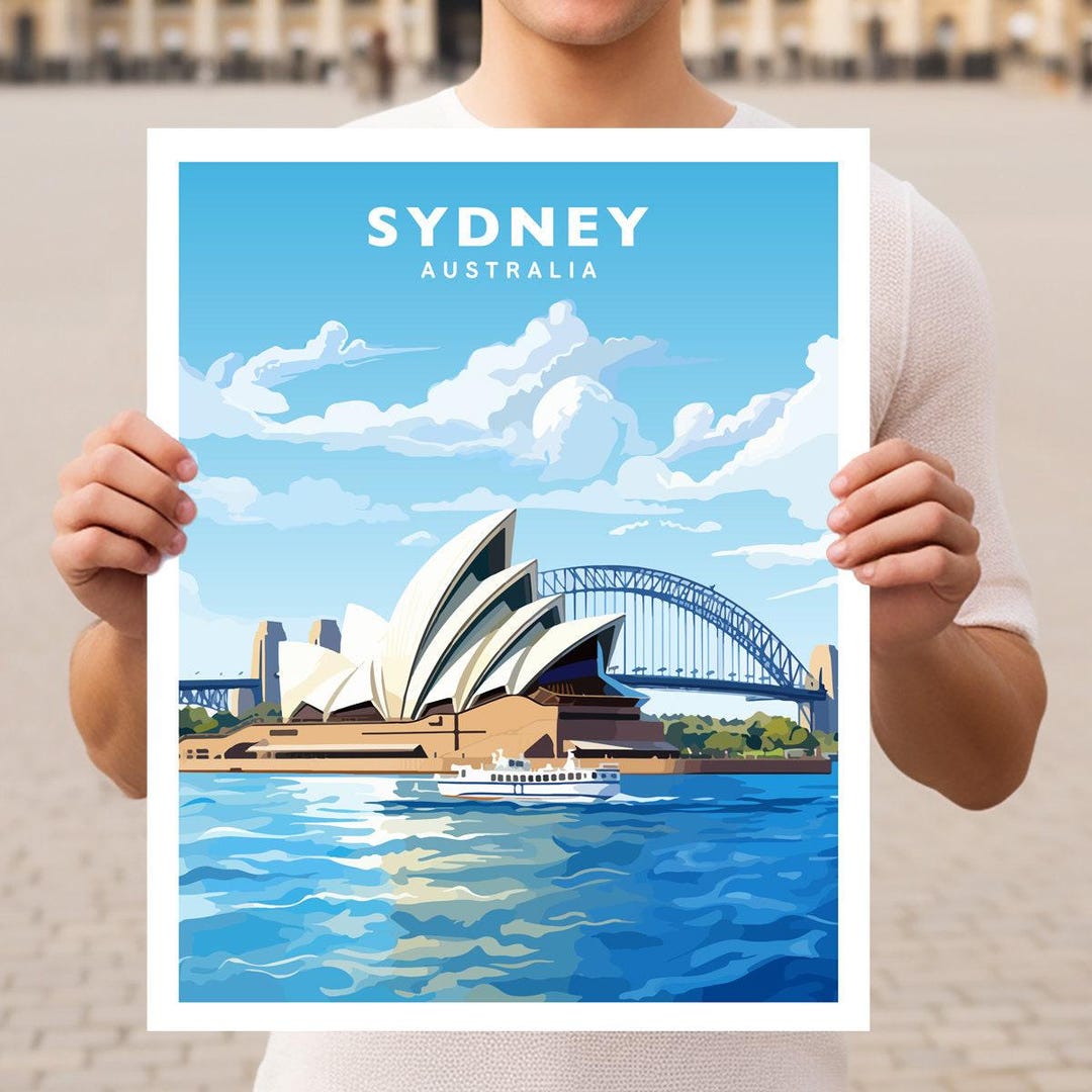 Sydney Australia Travel Wall Art Poster Print - Etsy