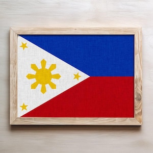 Philippines Filipino Flag Travel Wall Art Poster Print - Etsy