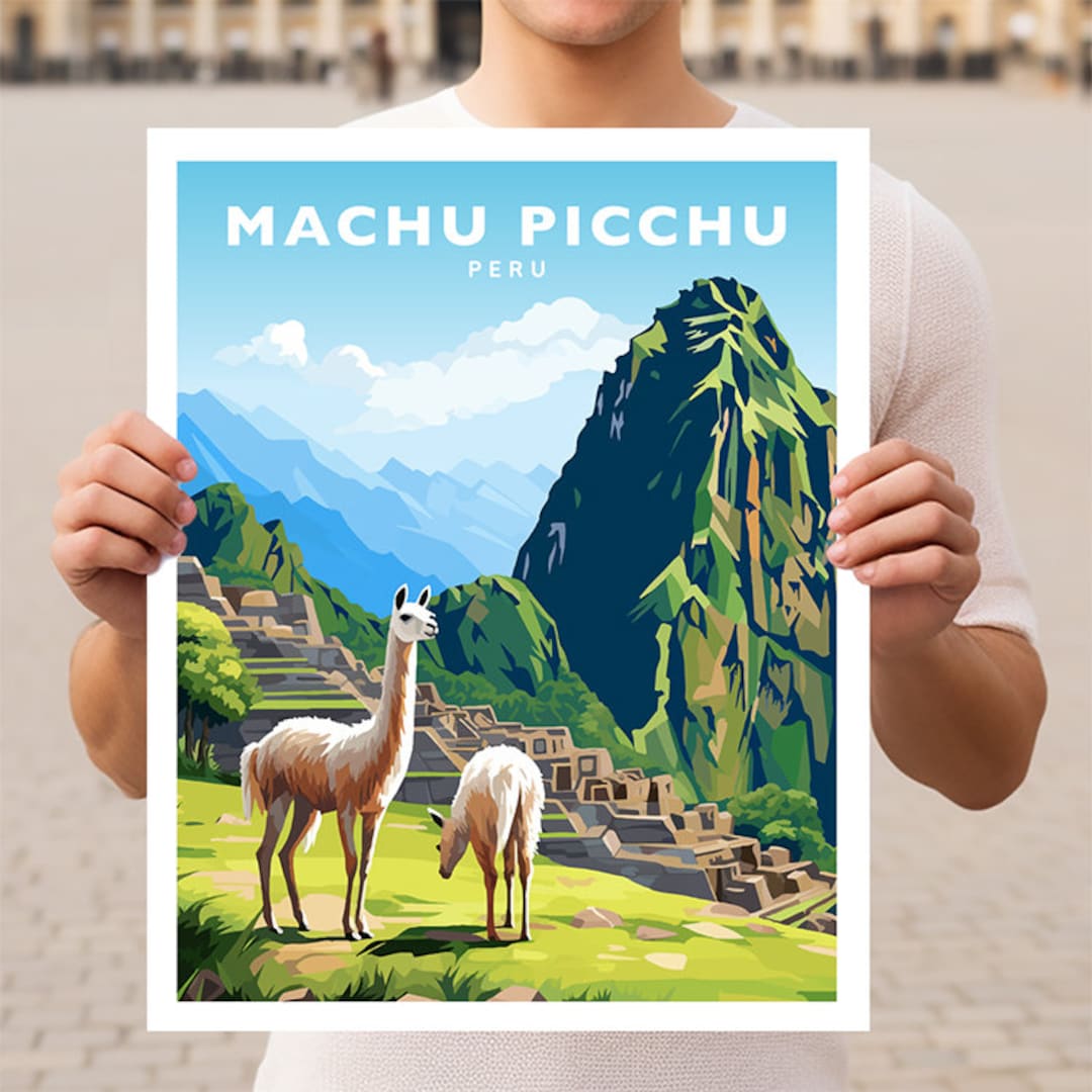 Machu Picchu Peru Travel Wall Art Poster Print - Etsy