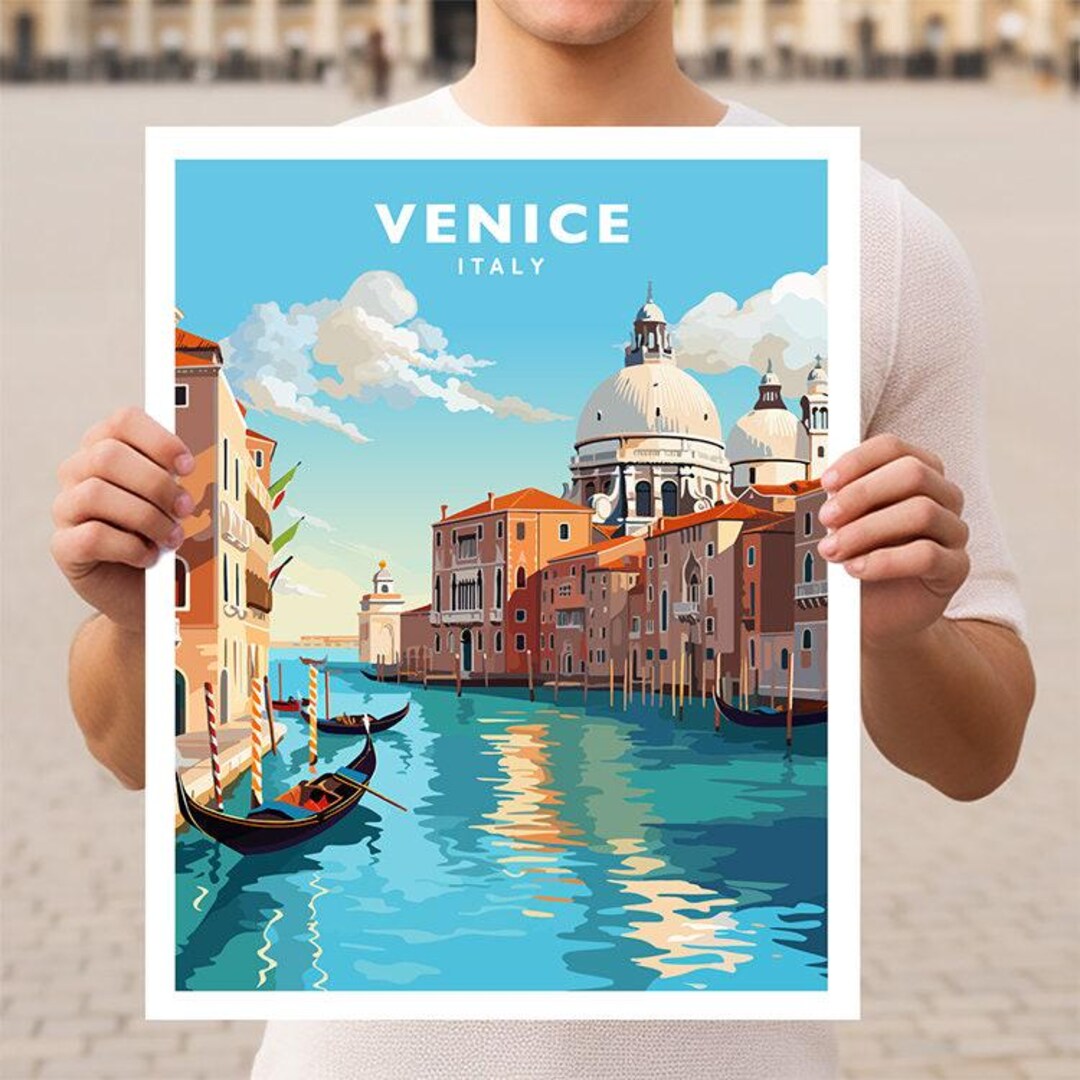 Venice Italy Grand Canal Travel Wall Art Poster Print - Etsy