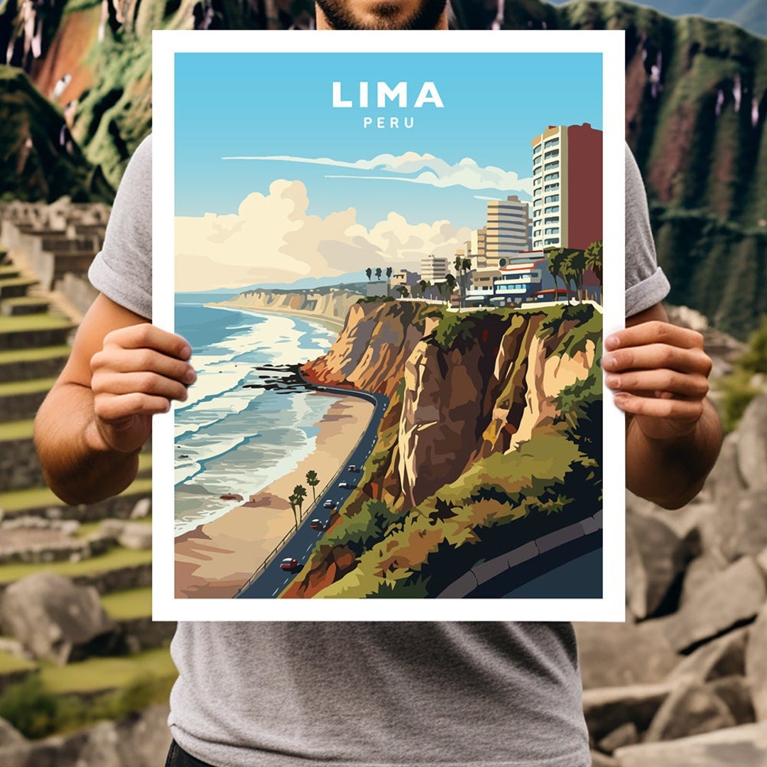 Lima Peru Travel Wall Art Poster Print - Etsy