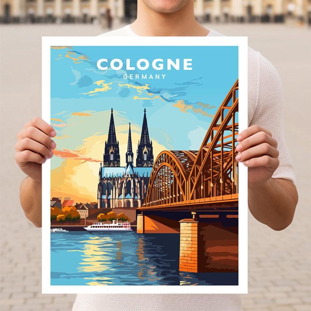 Cologne Germany Travel Wall Art Poster Print - Etsy