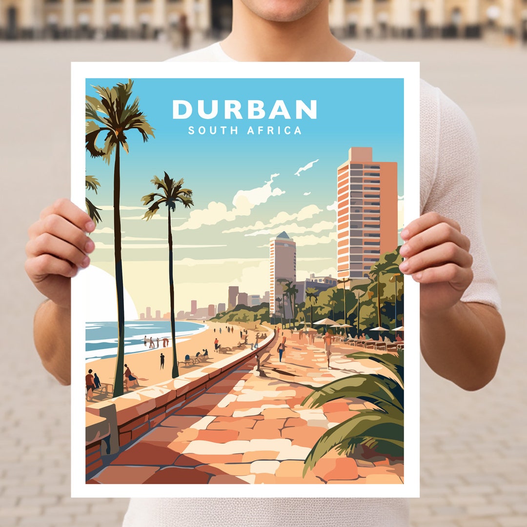 Durban South Africa Travel Wall Art Poster Print - Etsy