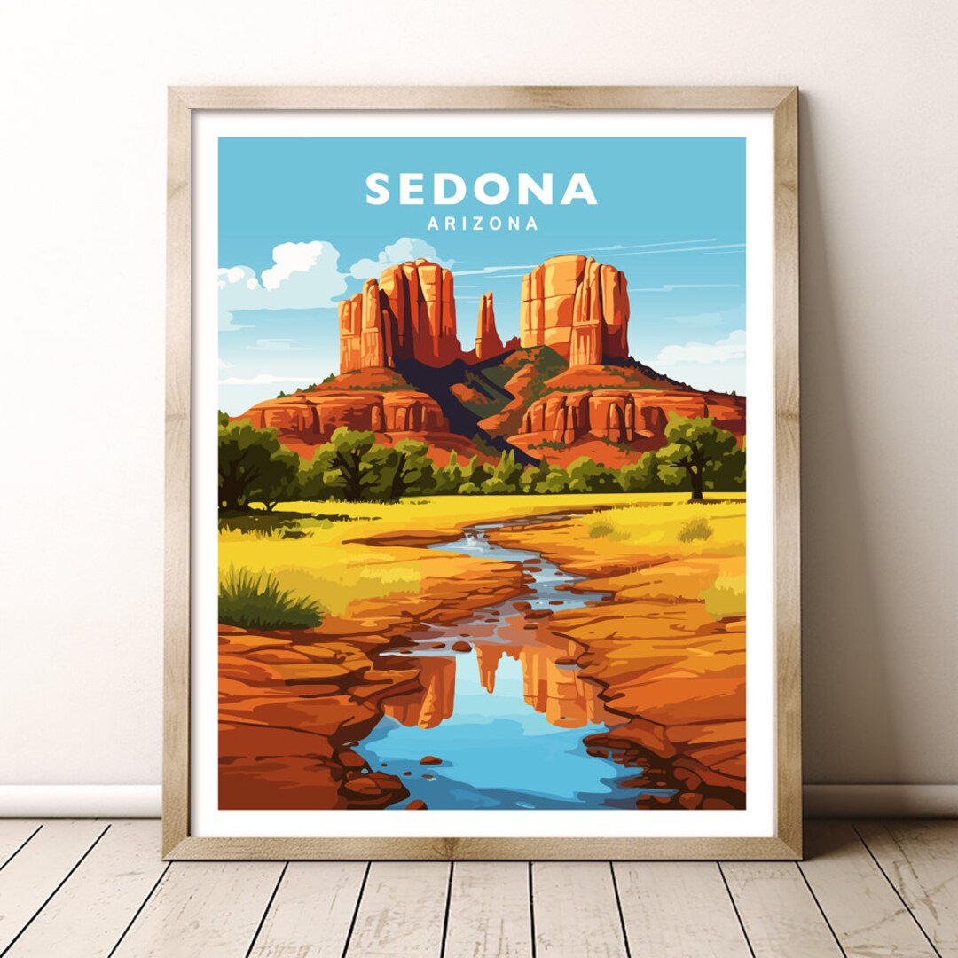 Sedona Arizona Travel Wall Art Poster Print - Etsy