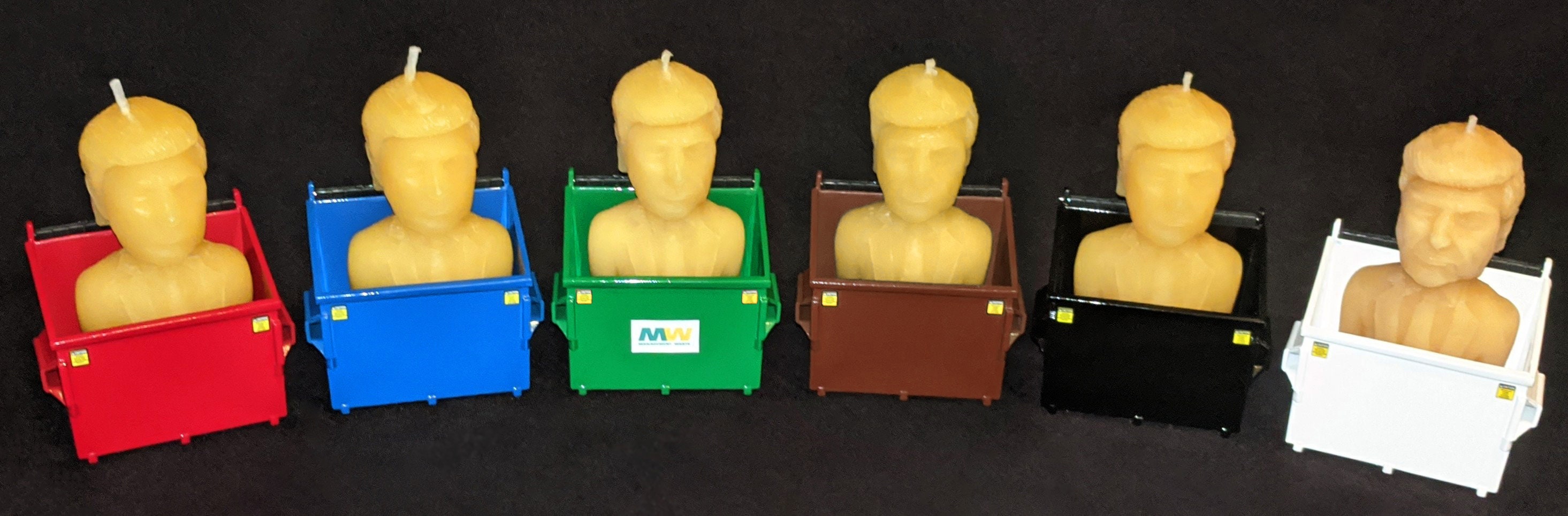 Trumpster Fire (trump Candle With Miniature Dumpster) - Etsy