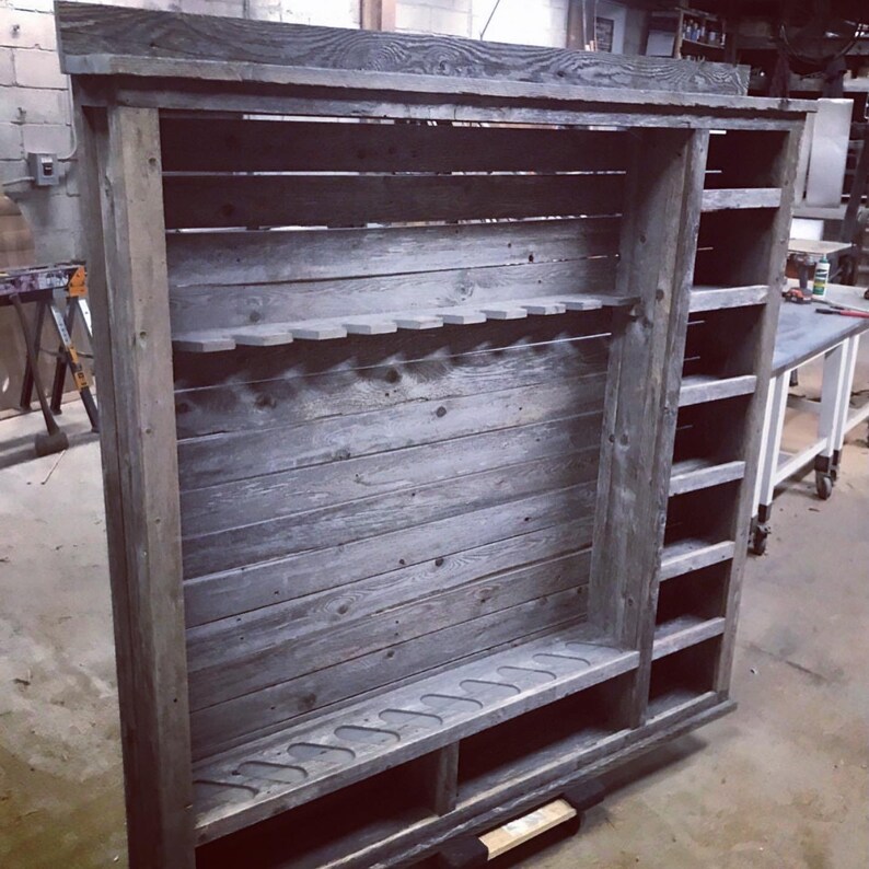 Rustic Reclaimed Gun Rack Display Primitive Gun Rack Display | Etsy