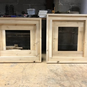 Handmade Rustic Cedar Wood Picture Frame Display (18x18x2) - Etsy