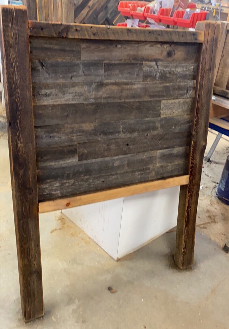 Reclaimed Rustic Barnwood Bed Reclaimed Distressed Rustic | Etsy