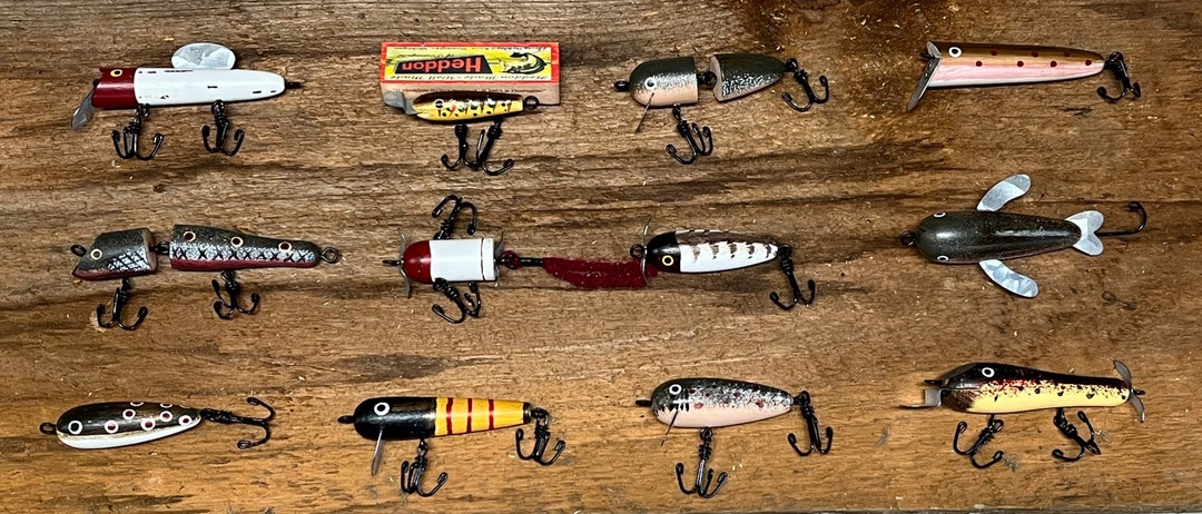 Rustic Fishing Lures, Handmade Fish Lure,folk Art Fish Lure,rustic Lure ...
