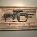 Rustic Gun Rack W/ Ammo Storage, Reclaimed Wood Gun Rack, Railroad ...